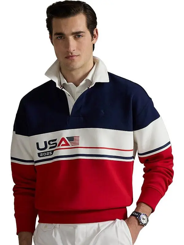 Ralph Lauren U.s. Ryder Cup Rugby Sweatshirt - Refined Navy Multi