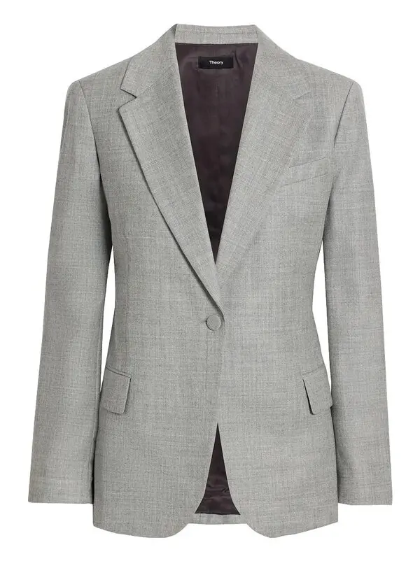 Theory Wool Blazer - Gray