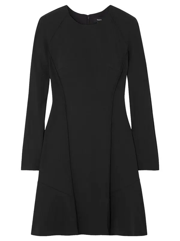 Theory Ponte Mini Dress - Black