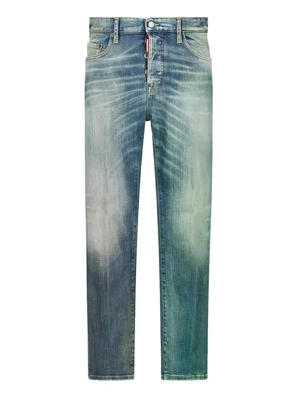Dsquared2 Faded-wash Distressed Jeans - Blue