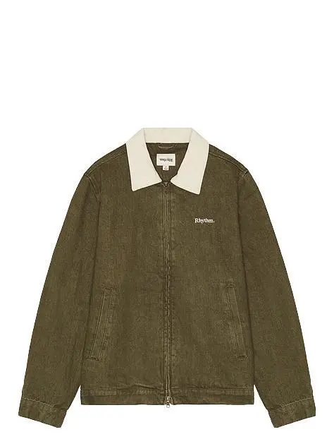 RHYTHM Two Tone Jacket - Forest