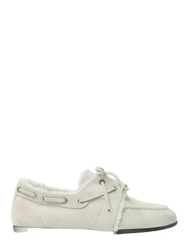 Peserico Trimmed Boat Shoes - White