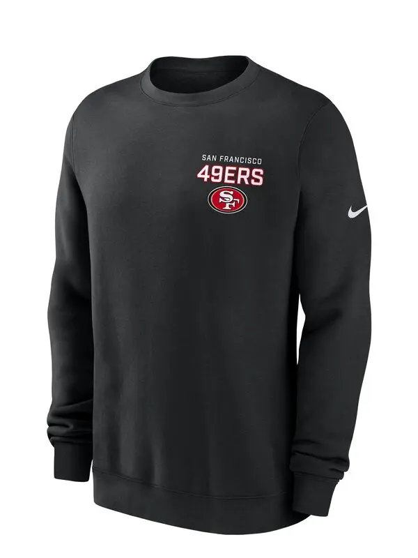 Nike San Francisco 49ers Nfl Pullover Crew - Black