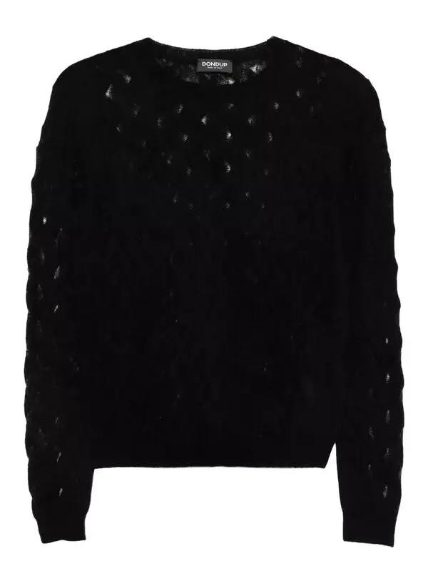 DONDUP Geometric-pattern Knitted Sweater - Black