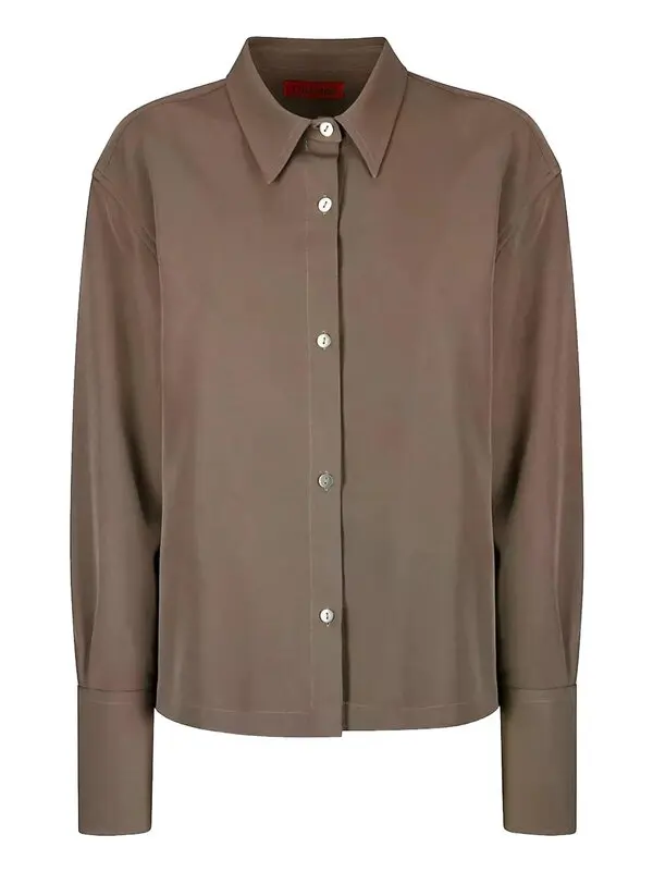 THELATEST Button-up Shirt - Brown
