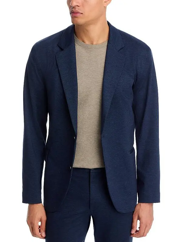 Hugo Boss Anton Extra Slim Fit Melange Soft Jacket - Dark Blue