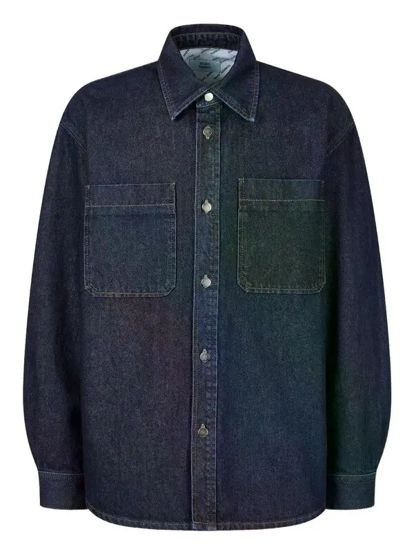 STUDIO TOMBOY Patch-pocket Denim Jacket - Blue