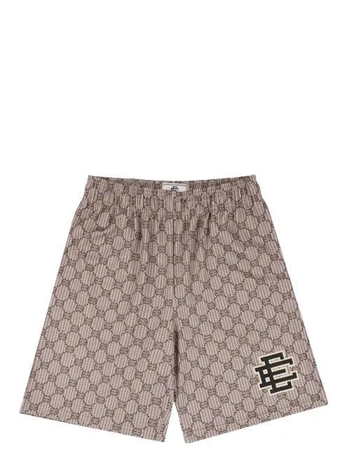 ERIC EMANUEL Ee Baggy Short - Beige Ee Print/black