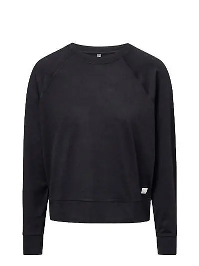 Vuori Halo Long-sleeve Stretch-jersey Sweatshirt - Black Heather