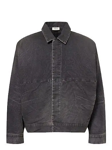 Fear Of God Utility Cropped Denim Jacket - Washed Black