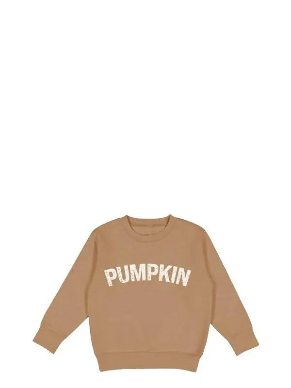 SWEET WINK Pumpkin Graphic Sweatshirt - Mocha