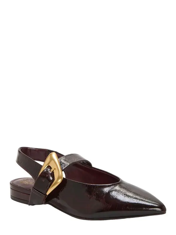 Vince Camuto Amoret Pointed Toe Slingback Flats - Firefall