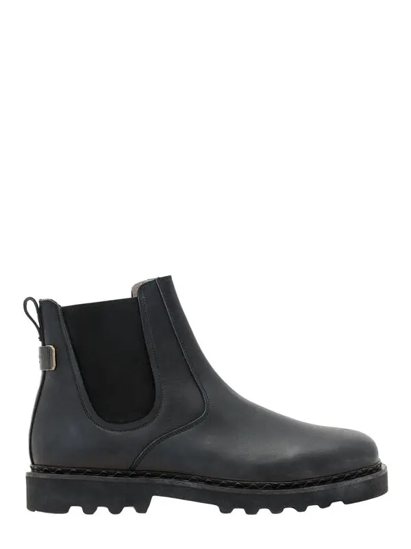 All Saints Leather Skiff Chelsea Boots - Black