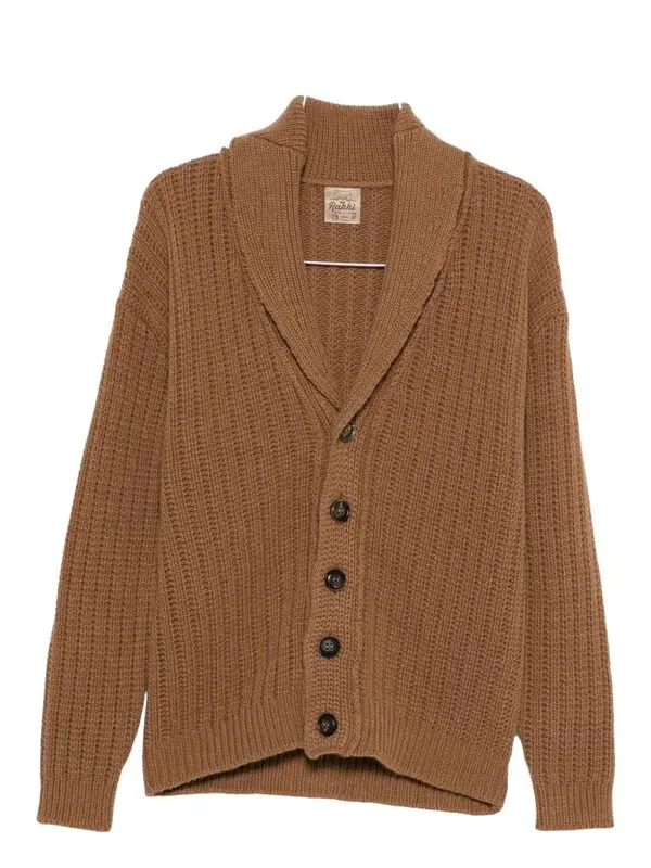 RAKKI Ribbed Knit Sweater - Brown