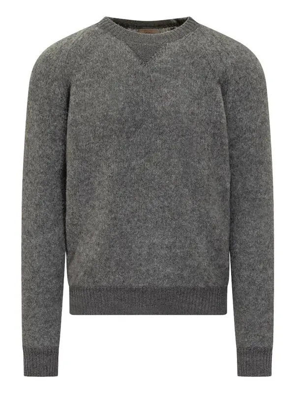 RAKKI Yarn Blend Sweater - Grey
