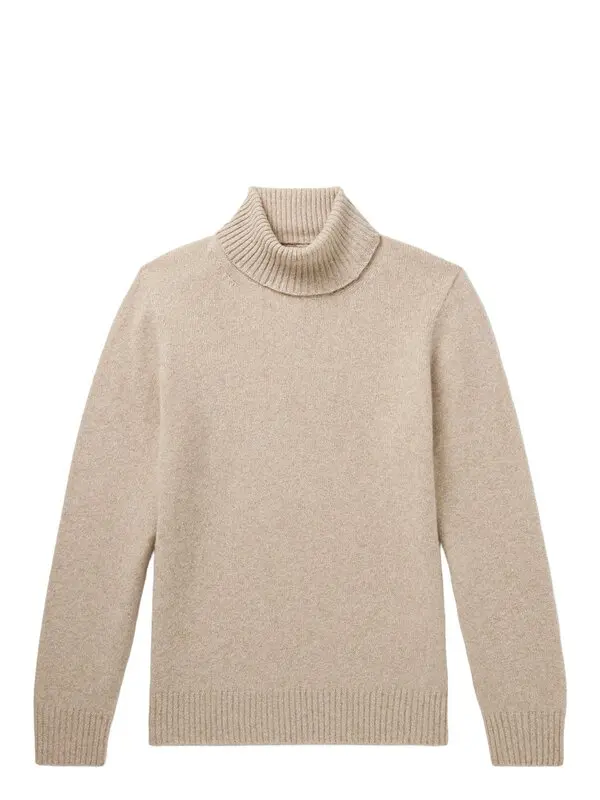 Hartford Wool Rollneck Sweater - Neutrals
