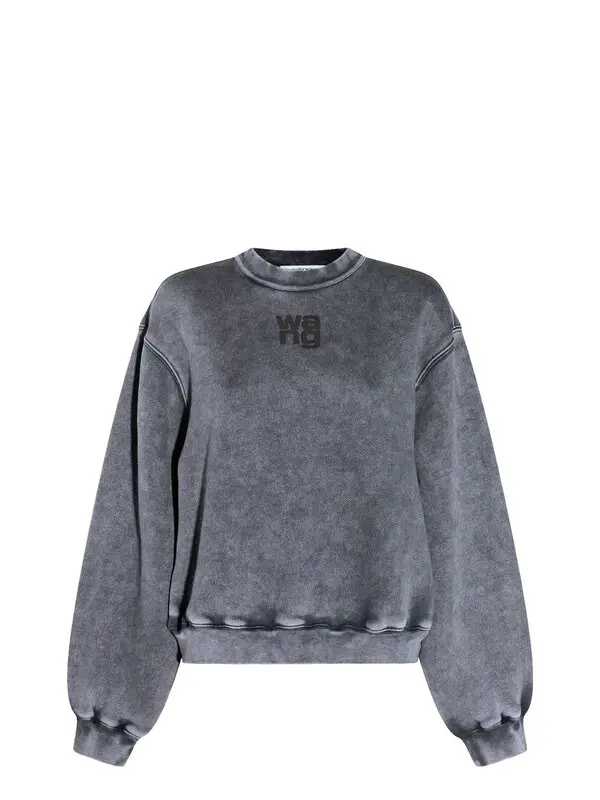 Alexander Wang Cotton Sweatshirt - Washed Granite