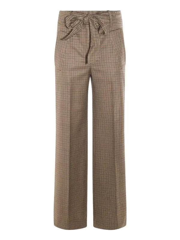 Incotex Plaid Wool Trousers - Multicolor