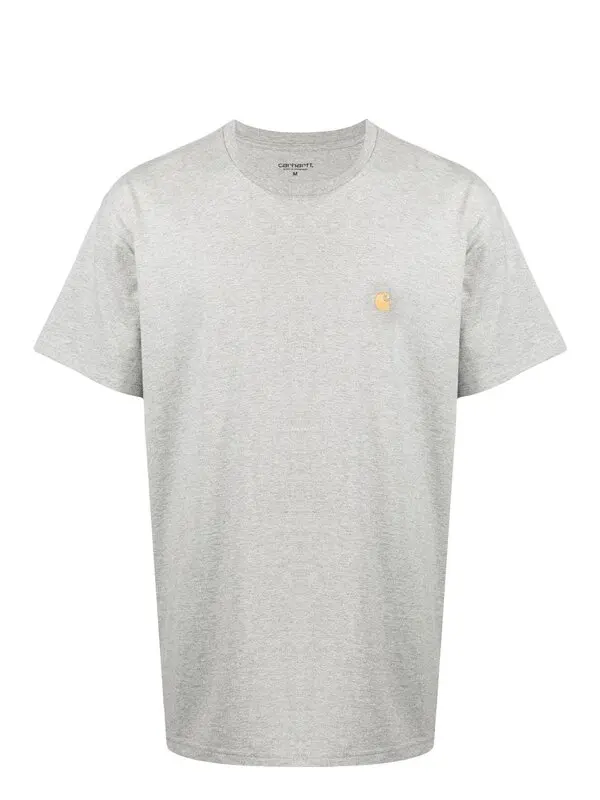 Carhartt Work In Progress Logo Cotton T-shirt - Grey