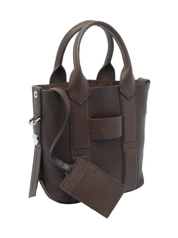 HOGAN PRE Small Leather Tote Bag - Brown