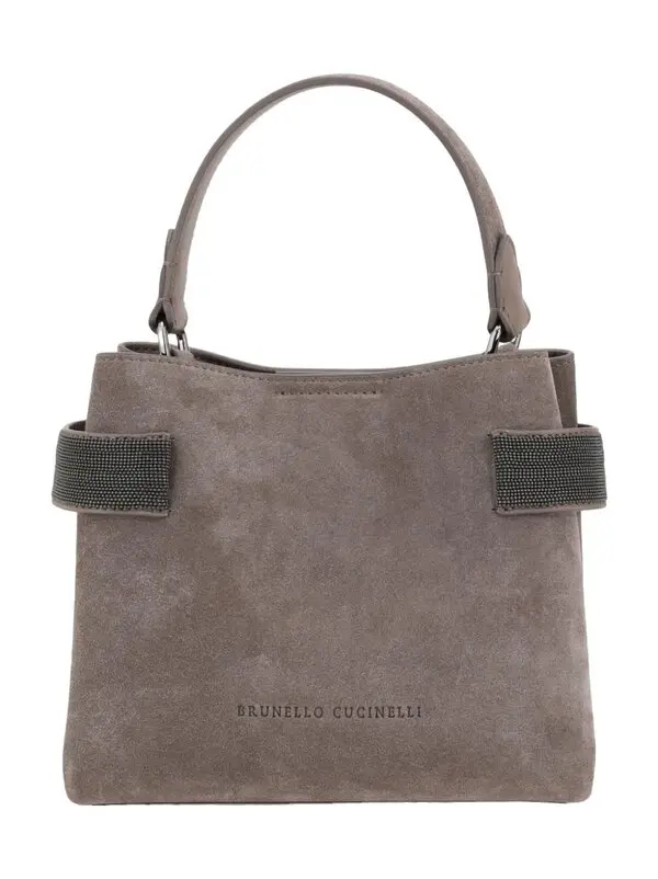 Brunello Cucinelli Suede Handbag - Beige