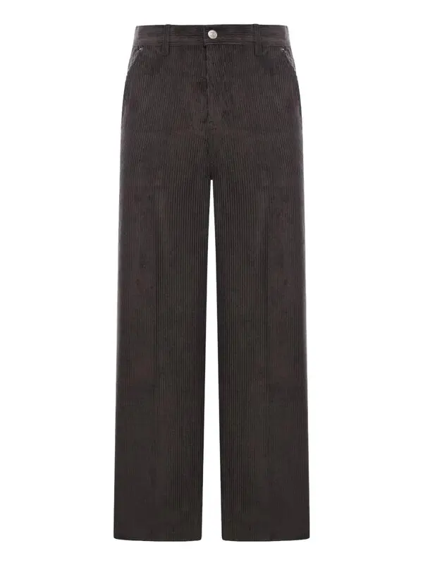 Ami Cotton Corduroy Trousers - Grey