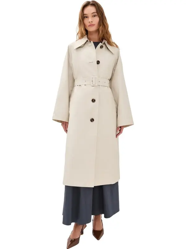 Barbour Showerproof Trench Coat - Mist/hessian Tartan