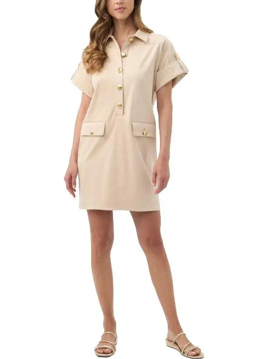 Trina Turk Sadora Faux Suede Dress - Poplar