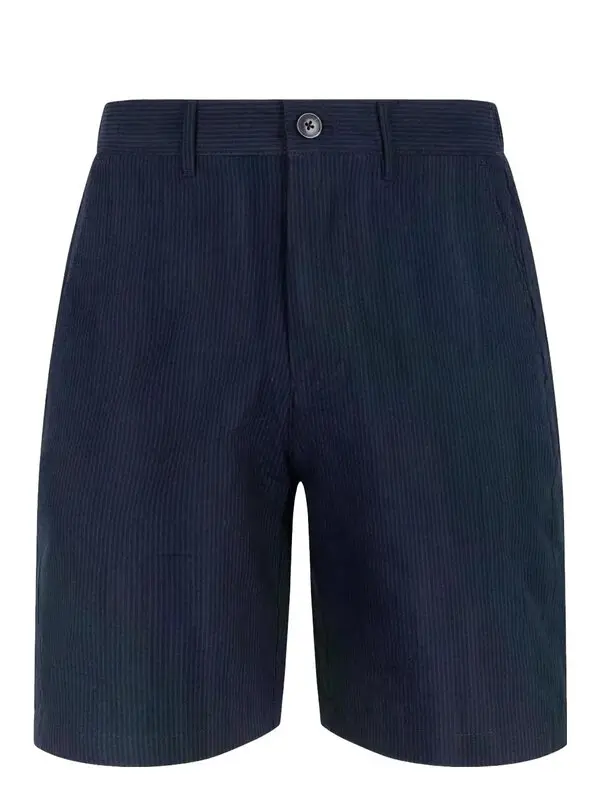 SELECTED Pinstripe Bermuda Shorts - Blue