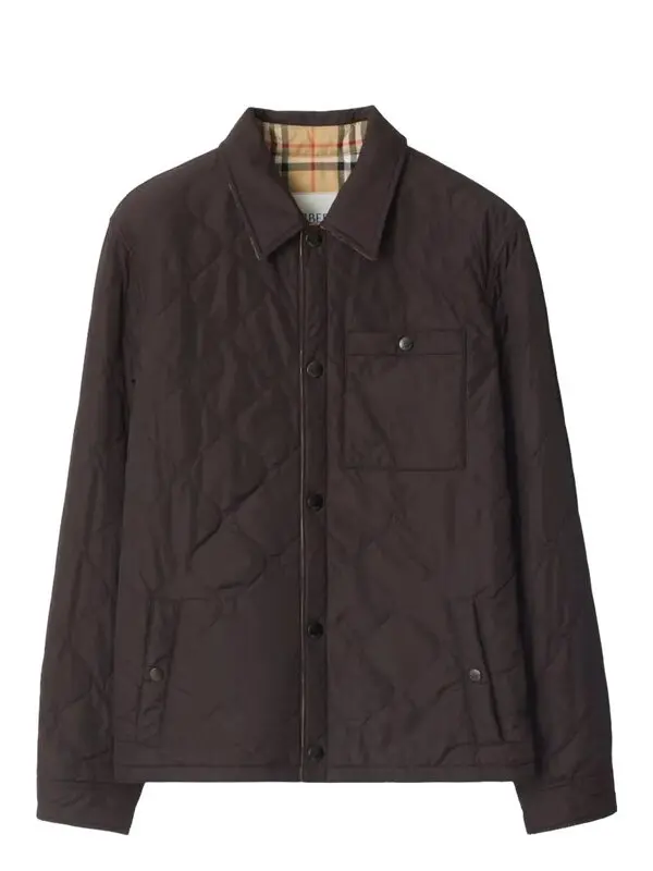 Burberry Reversible Quilted Nylon Coat - Brown