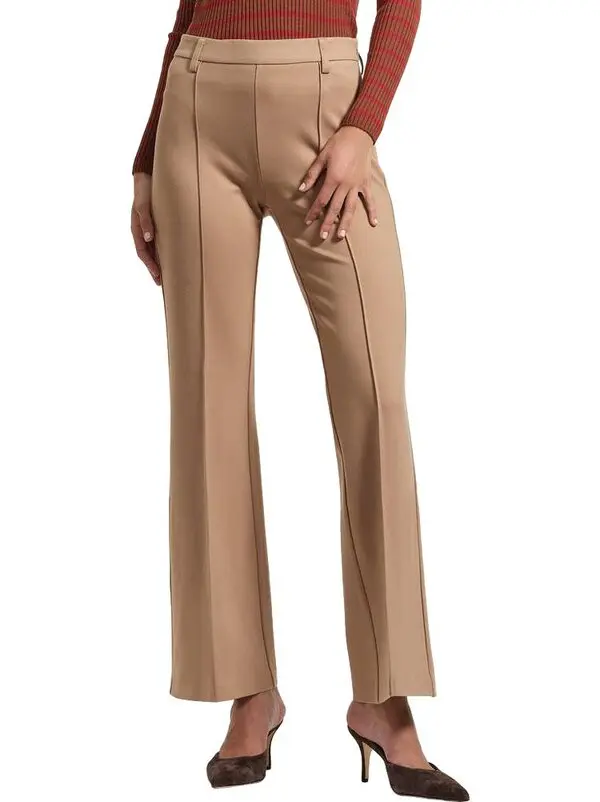 ISAAC MIZRAHI NEW YORK Flare Ponte Pants - Taupe