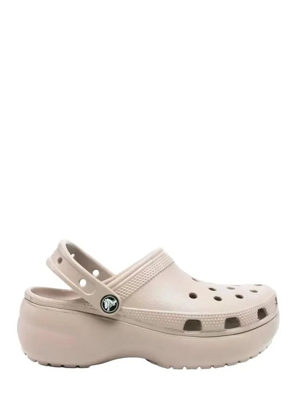 CROCS Classic Platform Clogs - Brown