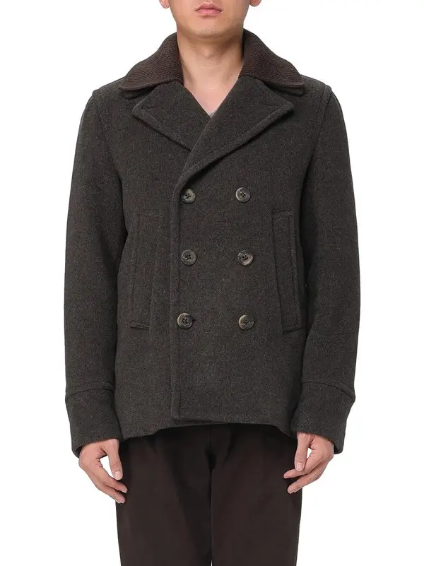 Paul & Shark Double-breasted Coat - Brown