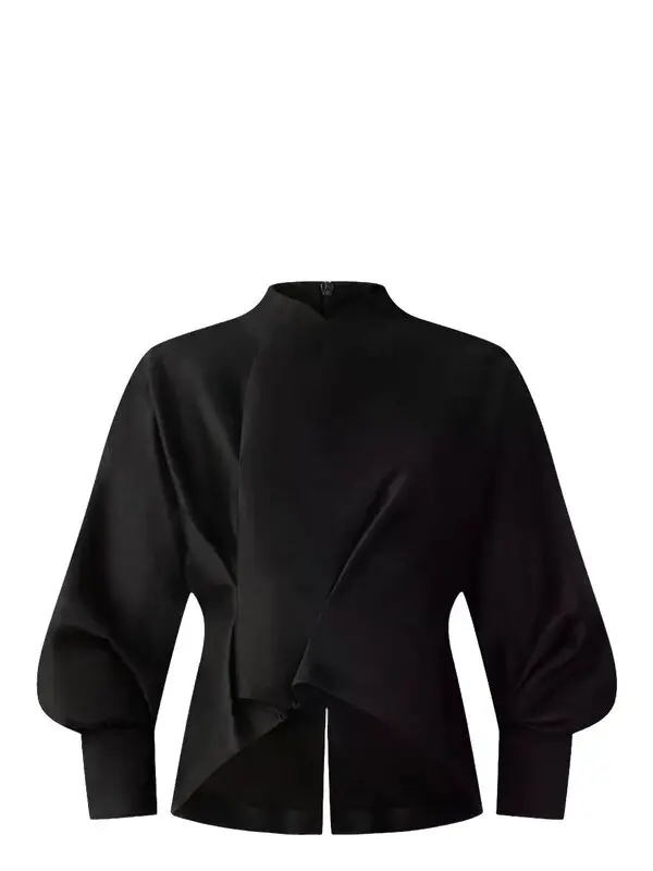 Shanghai Tang Balloon-sleeve Top - Black