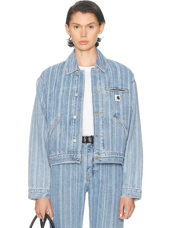 Carhartt Work In Progress Rylan Jacket - Stripes & Blue