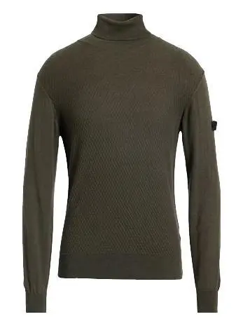 Peuterey Cotton And Wool Turtleneck - Green