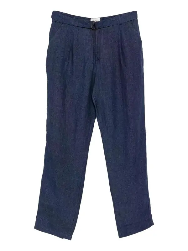 Oliver Spencer Belted Trousers - Blue