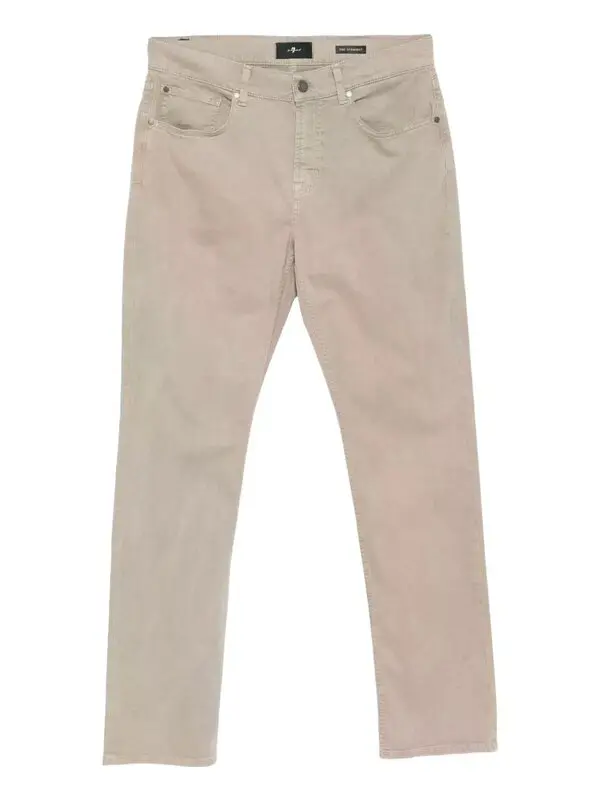 7 For All Mankind Luxe Performance Trousers - Neutrals