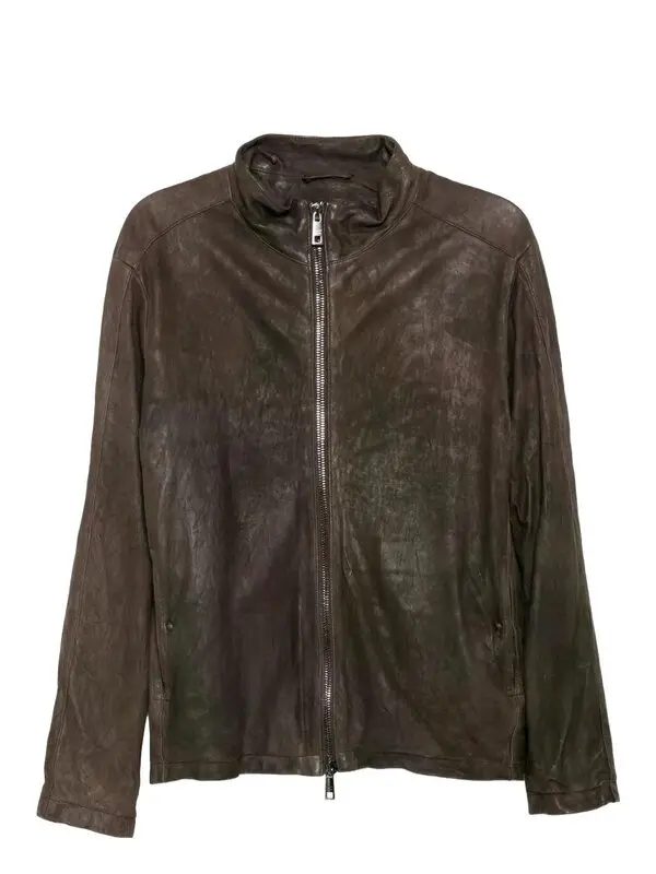 GIORGIO BRATO Leather Jacket - Brown