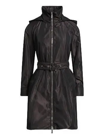 MOORER Light Polyester Overcoat - Brown