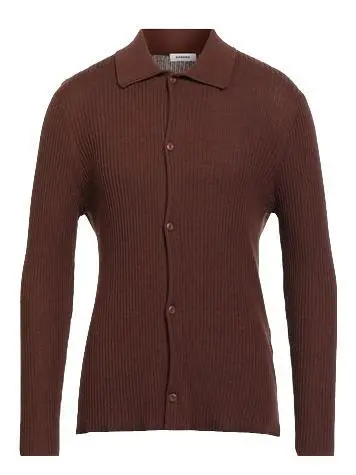 Sandro Ribbed-knit Cardigan - Brown
