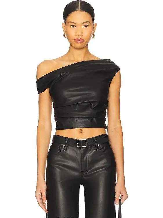 LAMARQUE Ines One-shoulder Top - Black