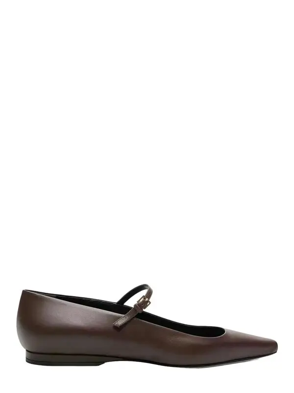 Loulou De Saison Alice Pointed-toe Ballet Flats - Brown
