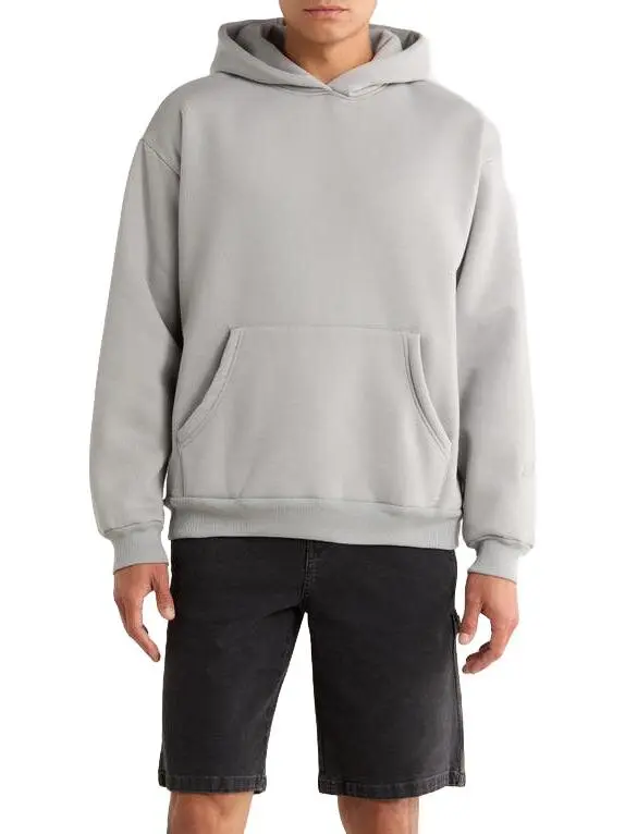 PACSUN Solid Cotton-blend Hoodie - Gray