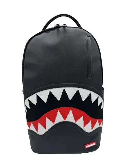 SPRAYGROUND Fly Knit Mouth Dlx Satin Backpack - Black