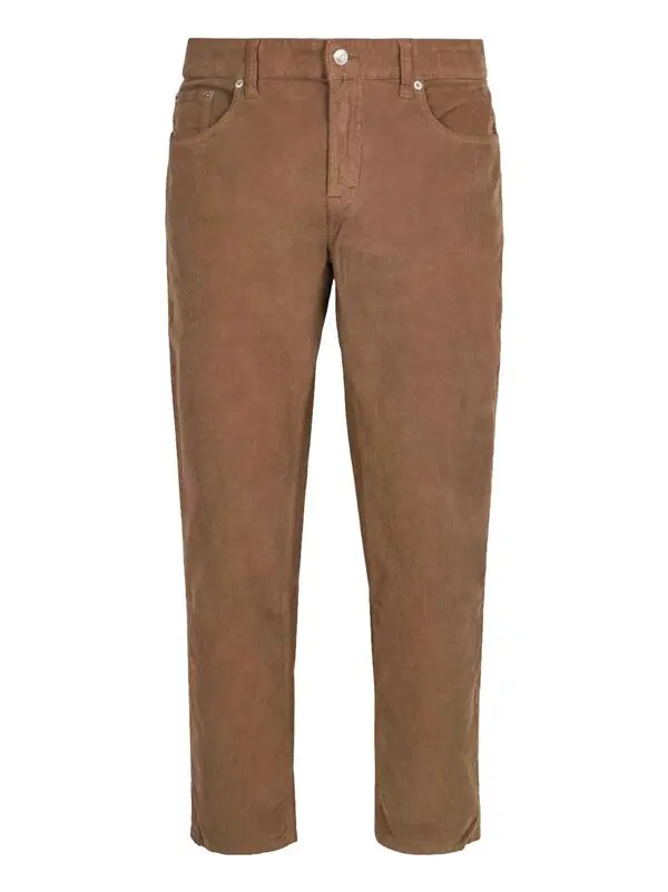 DEPARTMENT 5 Logo-patch Corduroy Trousers - Brown