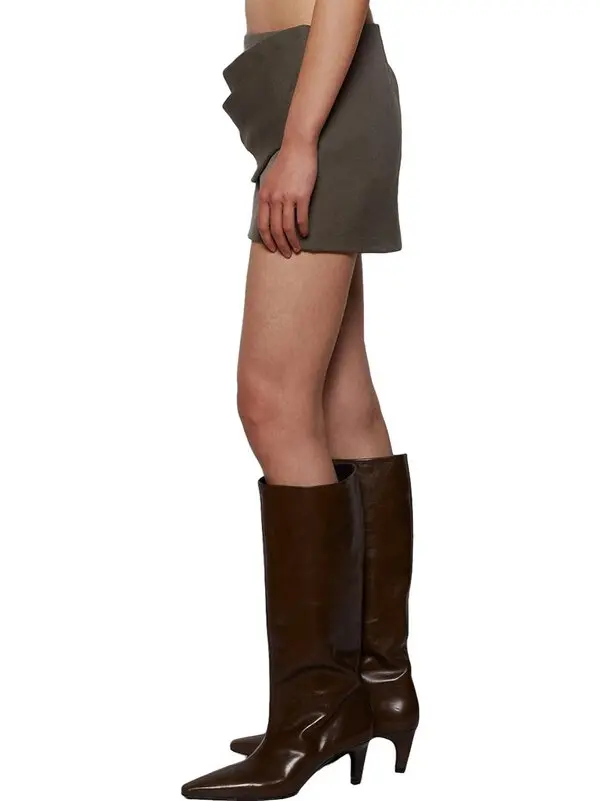 Alex Perry Low Rise Mini Skirt - Grey