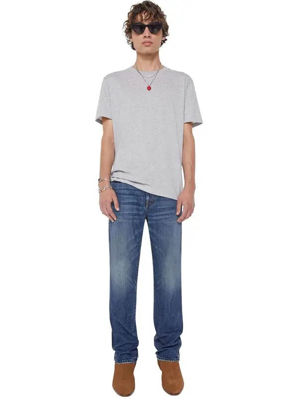 MOTHER The Bronco Straight Leg Jeans - Blue