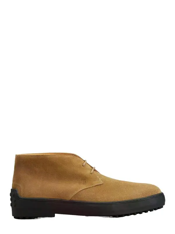 TOD'S Suede Lace-up Boots - Brown