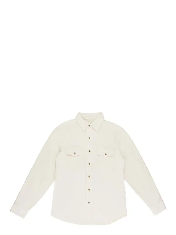 Aimé Leon Dore Fleece Button-down Shirt - Cream